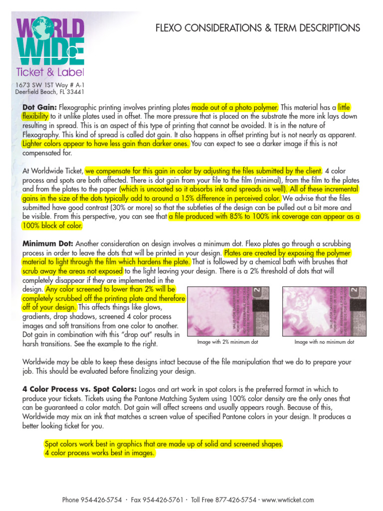 Flexo Information Sheet | PDF | Image Editing | Adobe Photoshop