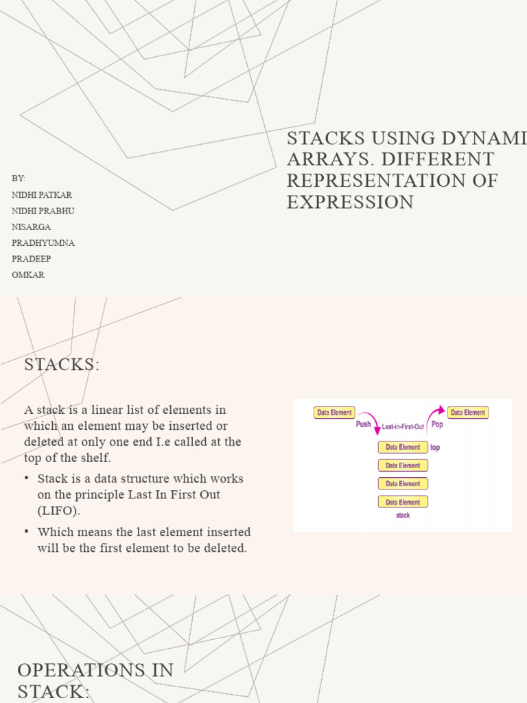 Stacks Using Dynamic Arrays | PDF