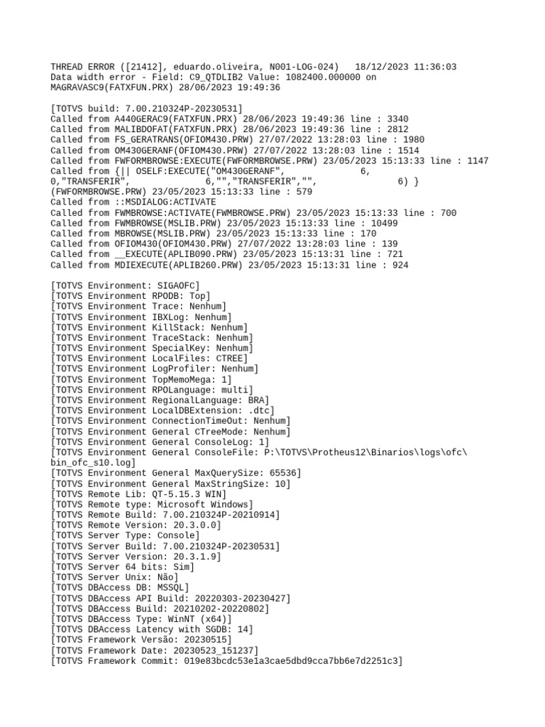 Erro | PDF | Software | Computing