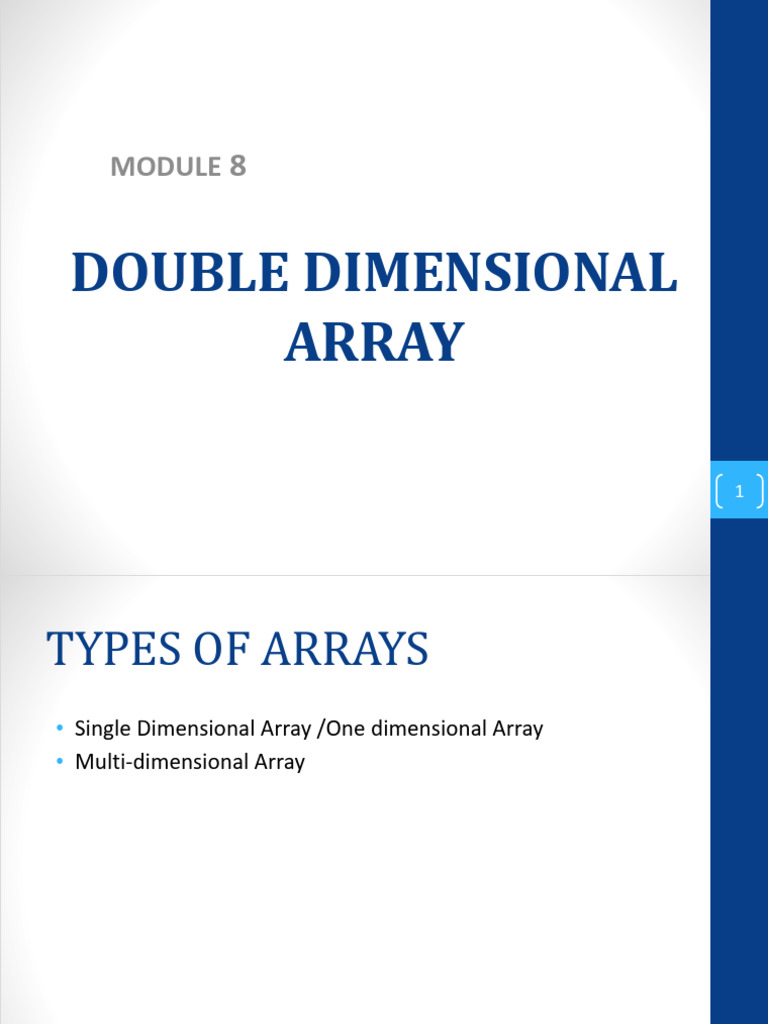 DD Arrays Part-1 | PDF | Data Type | Computing DD Arrays Part-1 | PDF | Data Type | Computing