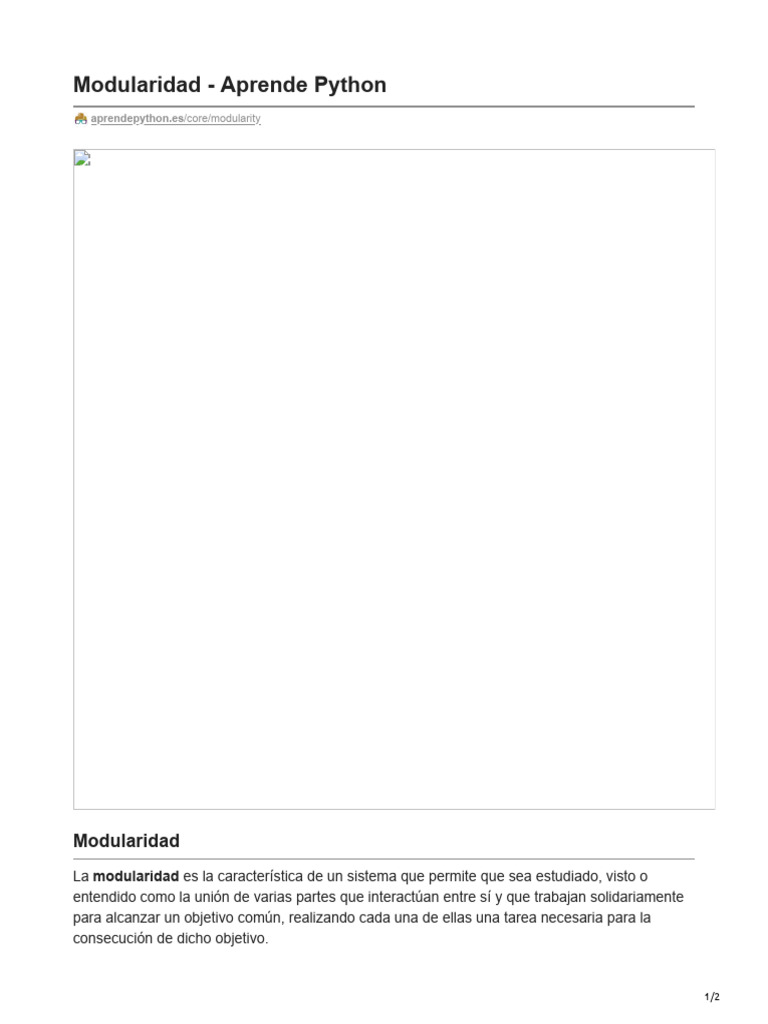 Aprendepython - Es-Modularidad - Aprende Python | PDF Aprendepython - Es-Modularidad - Aprende Python | PDF