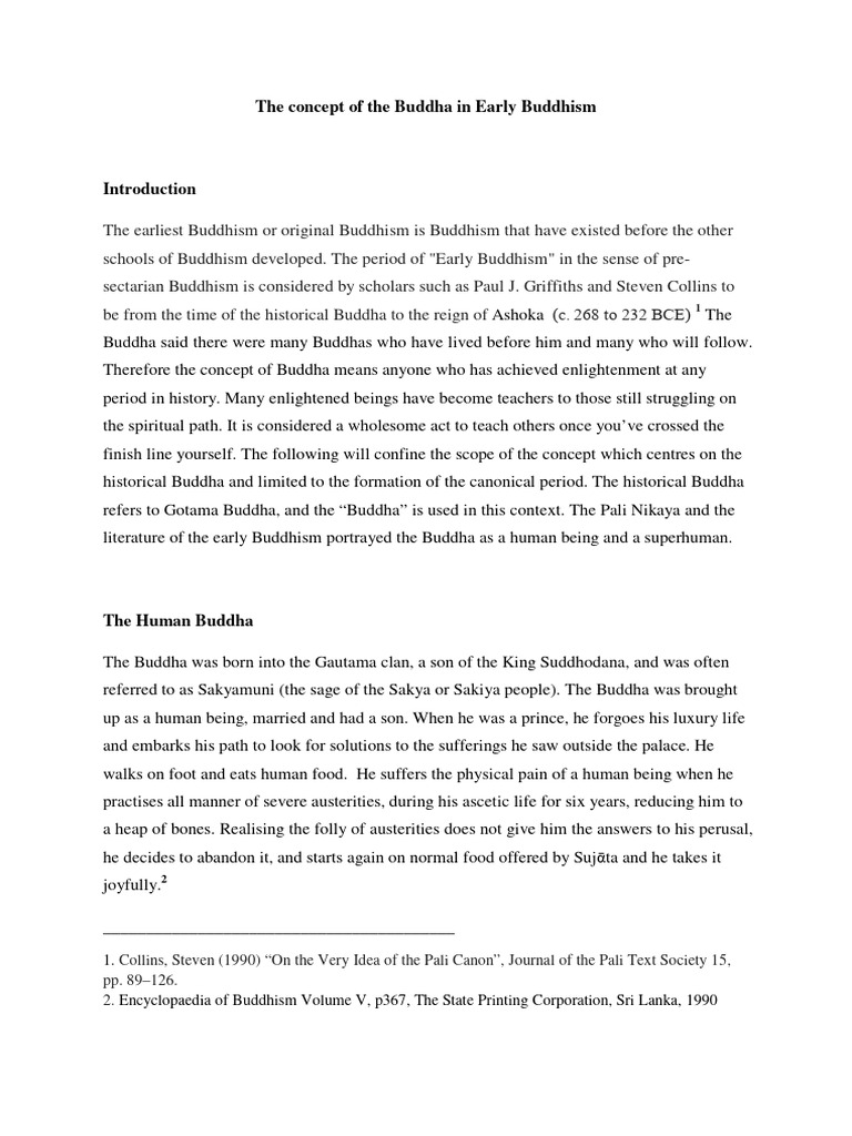 Buddhology The Concept of The Buddha in | PDF | Bodhisattva ...