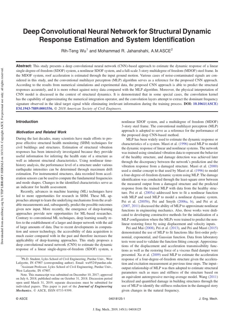 Deep Convolutional Neural Network For Structural | PDF