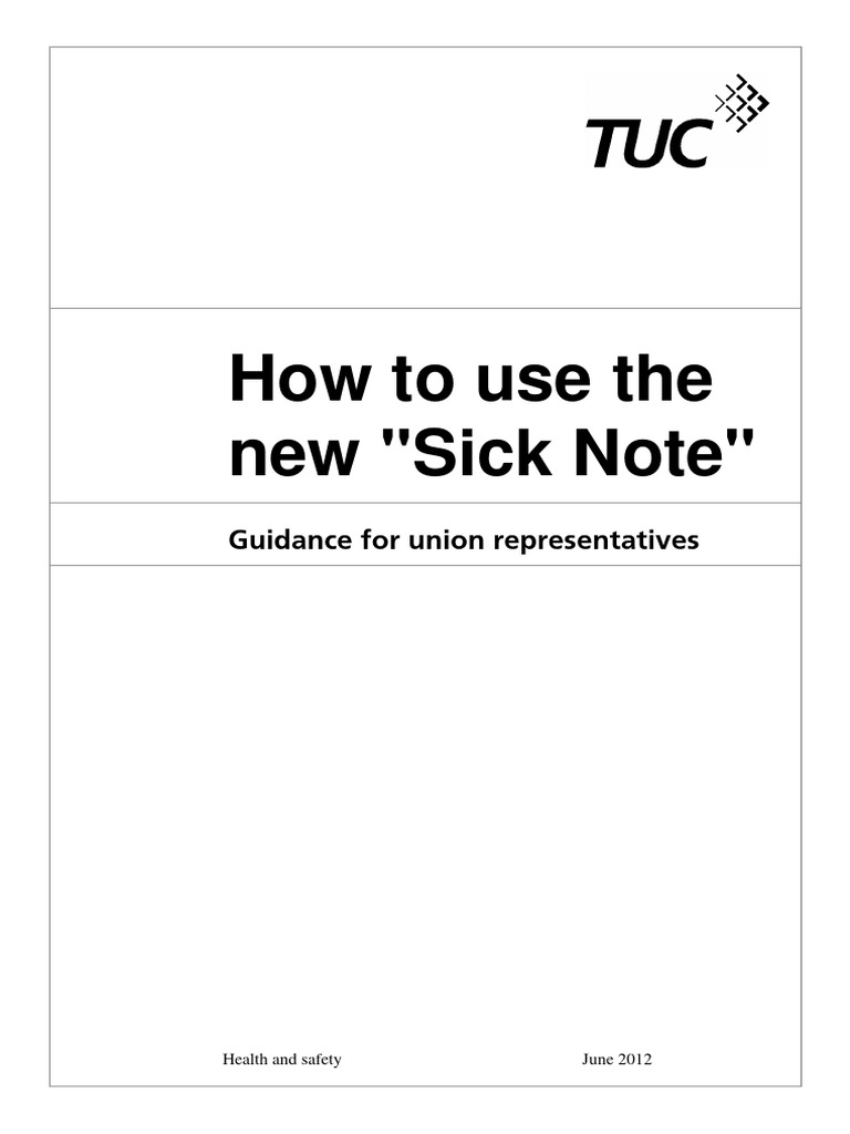 Fitnote | Download Free PDF | Employment | Sick Leave