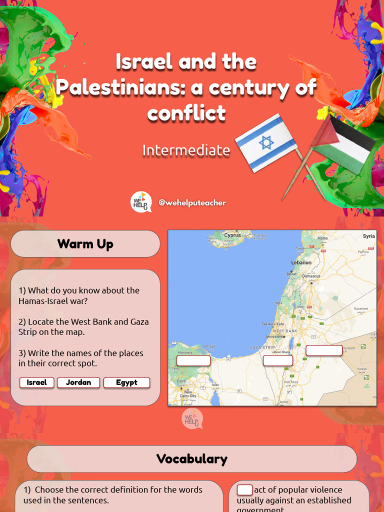 Intermediate - Israel and The Palestinians: A Century of Conflict | PDF ...