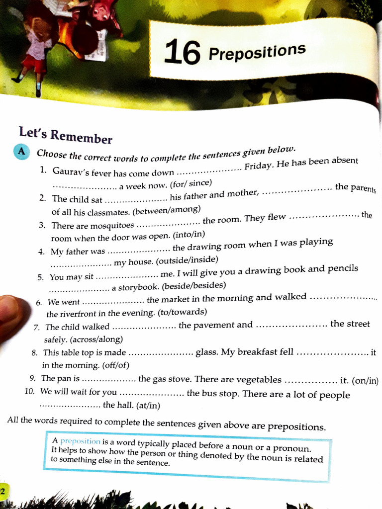 Preposition Class 7 | PDF | Greenhouse Effect | Linguistics