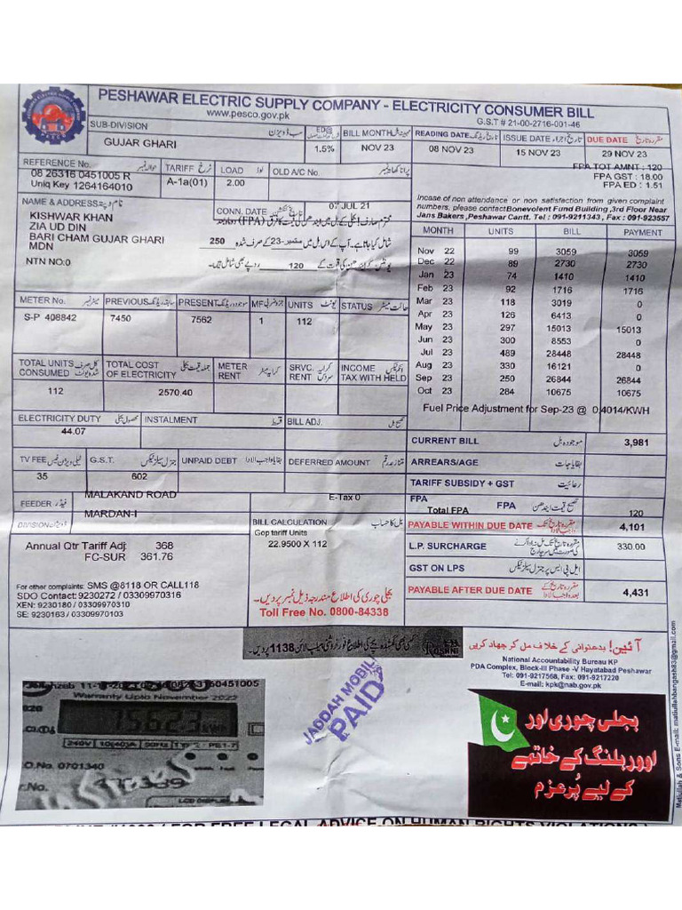 Electricity Bill | PDF