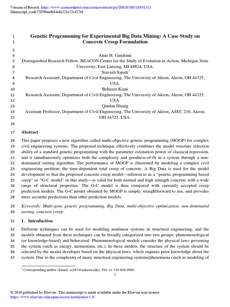 Genetic Programming For | PDF | Support Vector Machine | Regression ...