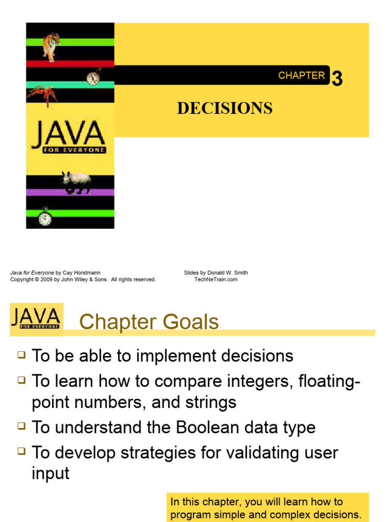 Chapter03 Decisions | PDF