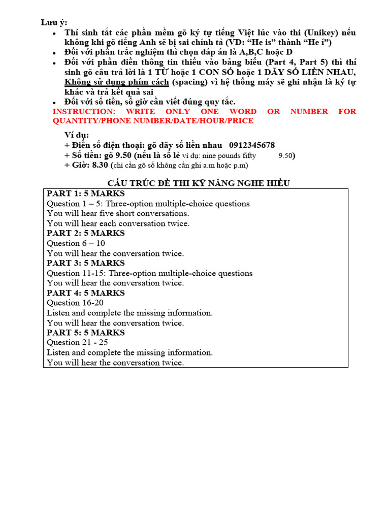 A2 Listening Practice | PDF