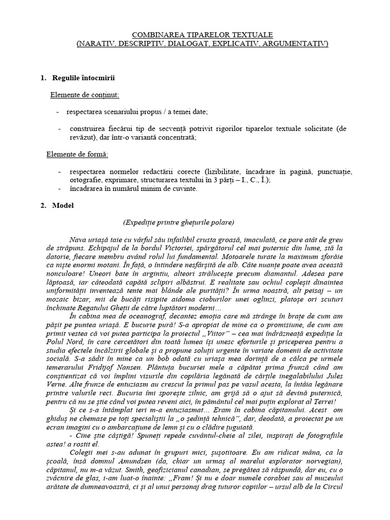 Combinarea Tiparelor Textuale | PDF