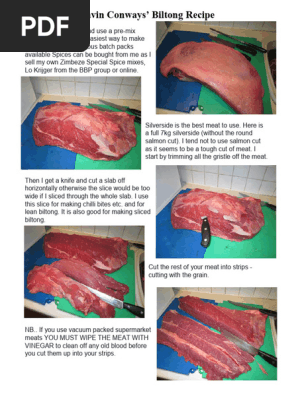 Biltong Recipe Book Pdf | Bryont Blog