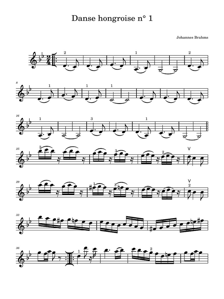 Danse Hongroise 01 | PDF