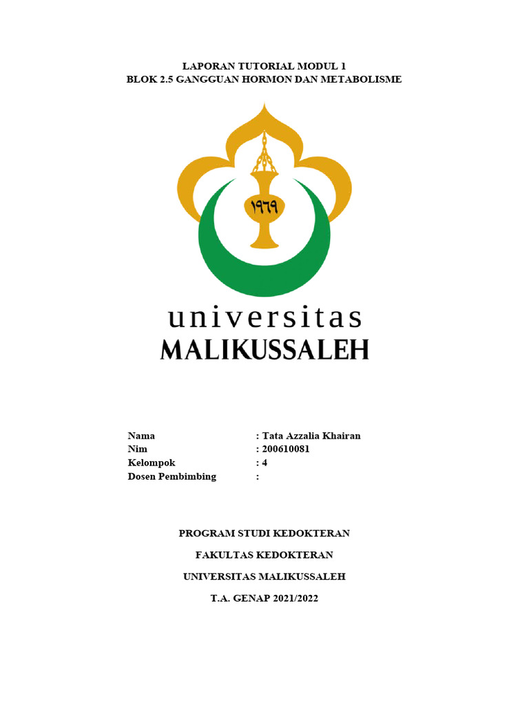 Laporan Tutorial Modul 1 Blok 2.5 Salinan | PDF