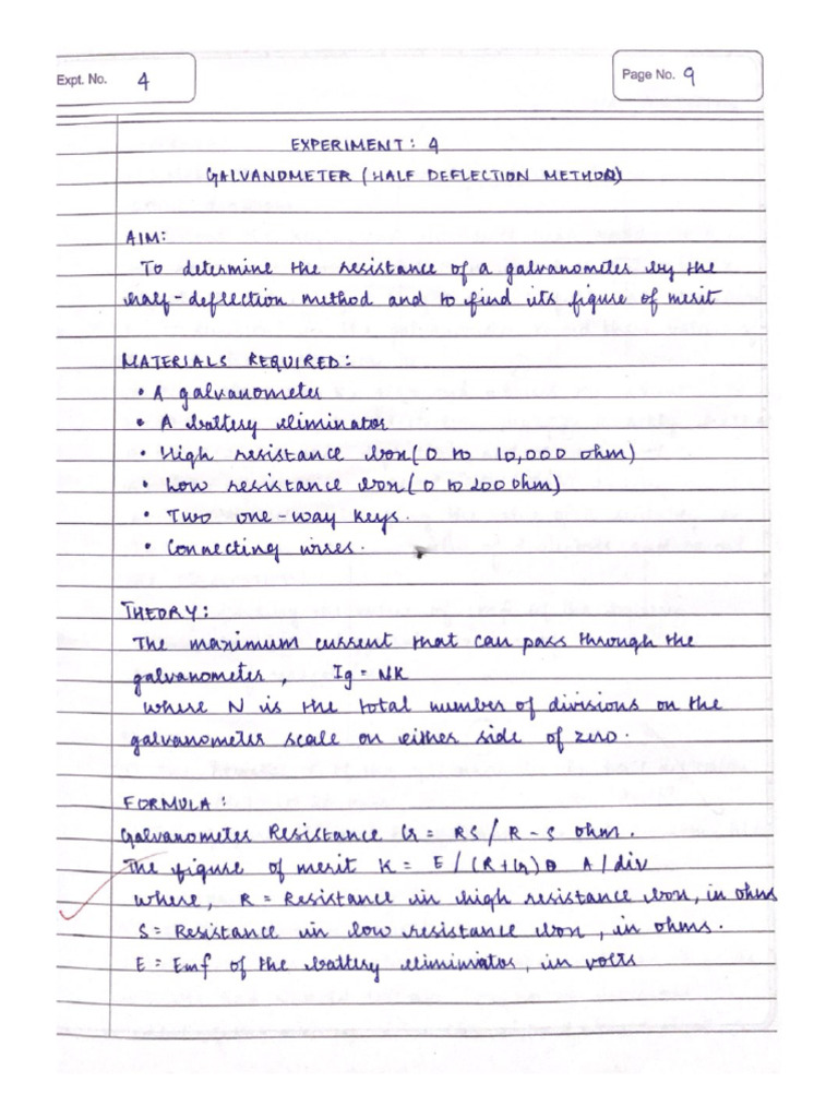 Record For Physics Class 12 | PDF