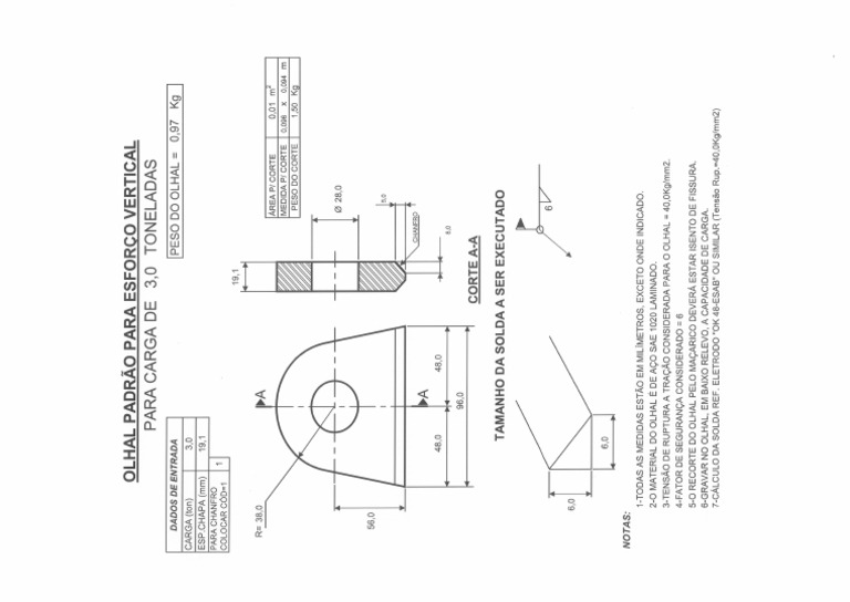 Olhal para Içamento. | PDF