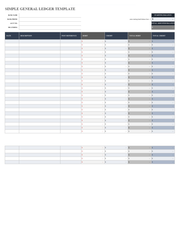IC Simple General Ledger 11334 | PDF