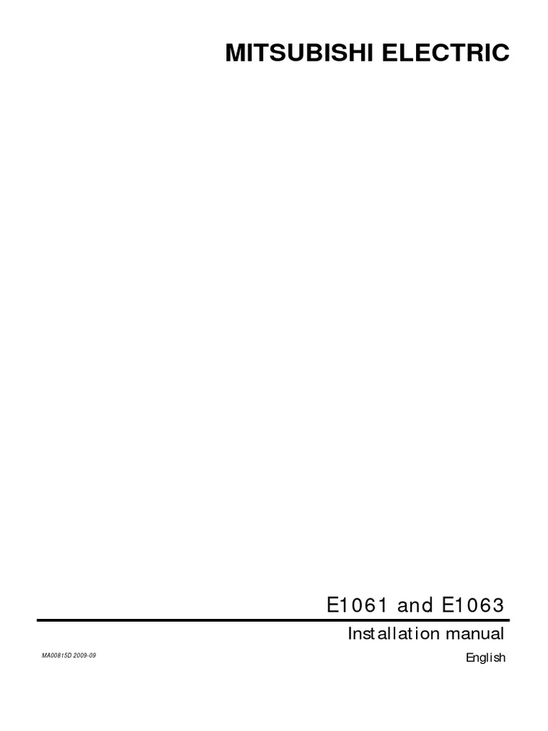 E1061 E1063 HW Installation English | PDF | Acid | Power Supply