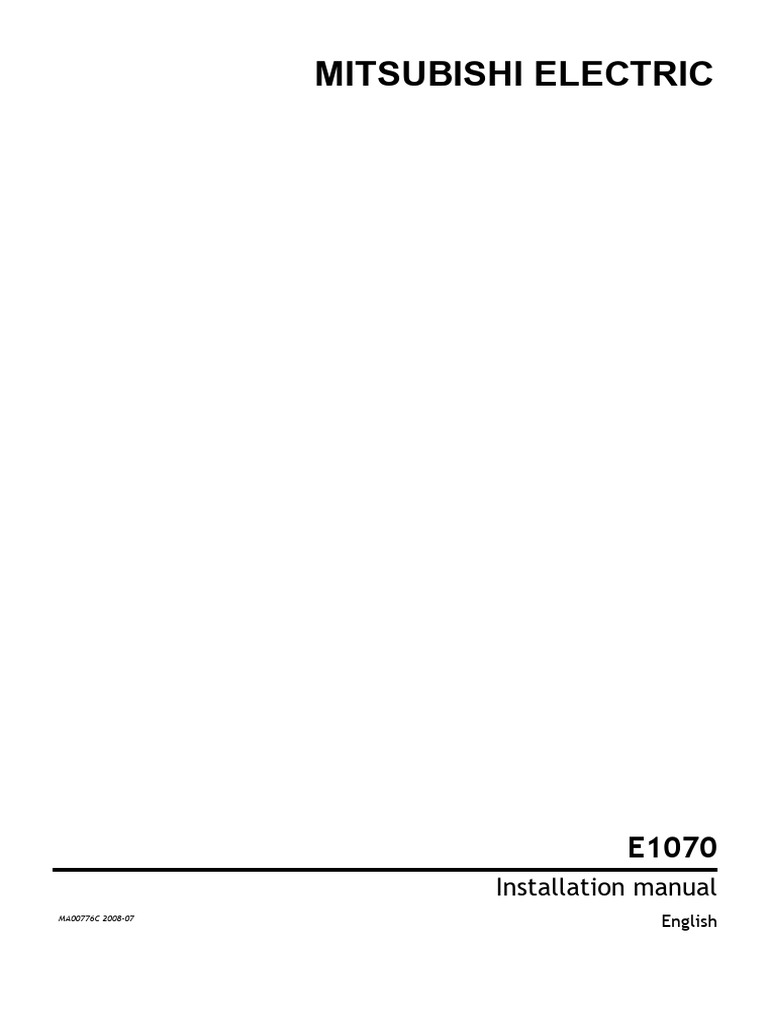 E1070 HW Installation English | PDF | Acid | Power Supply