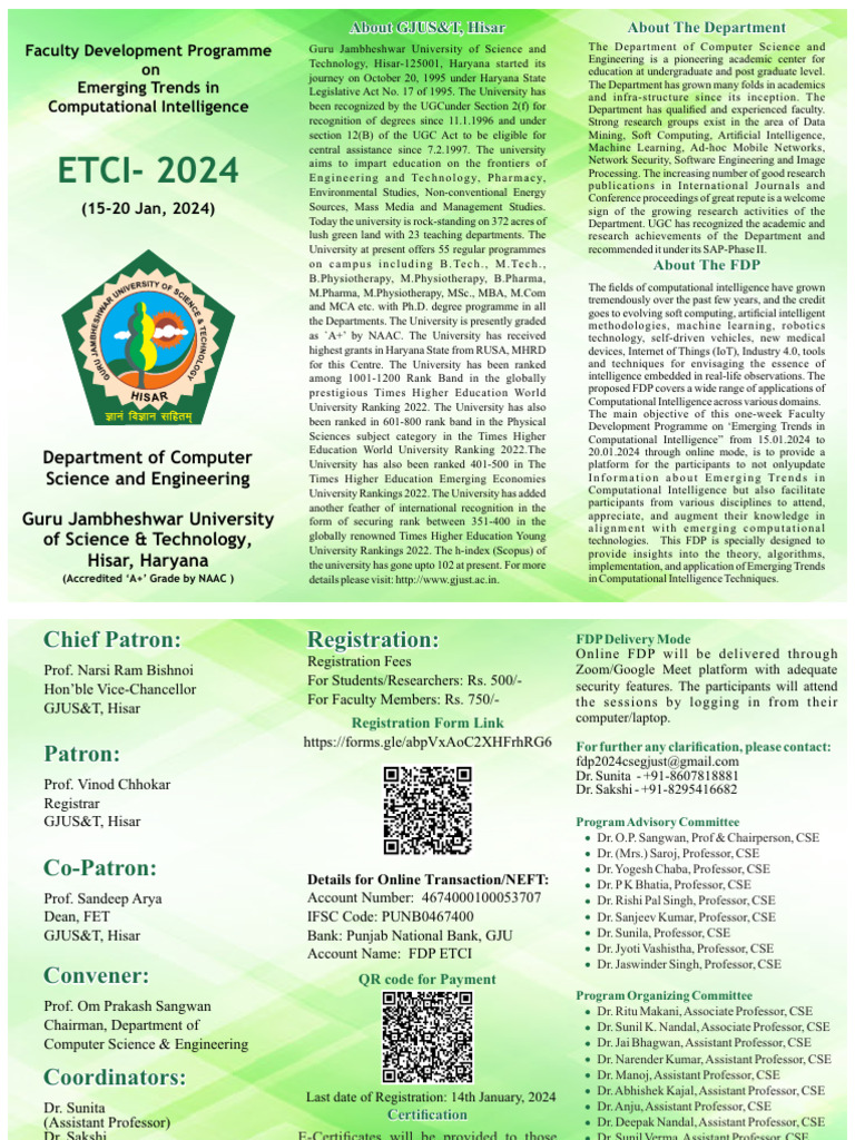 FDP Brochure | PDF | Science | Computing