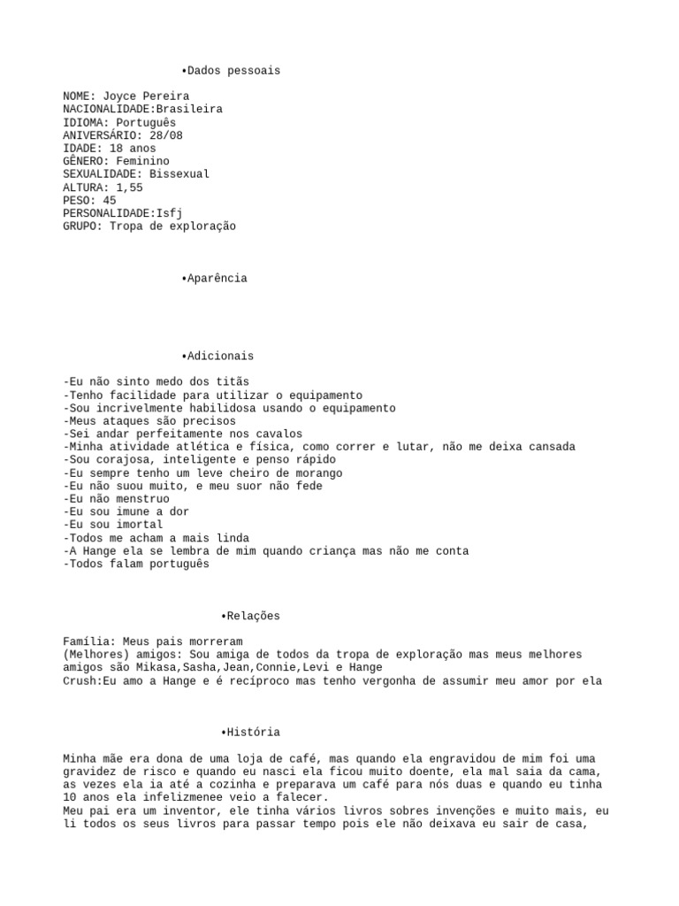 Script Da Minha DR em Attack On Titan... | PDF