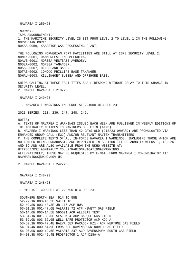 Navarea I | PDF