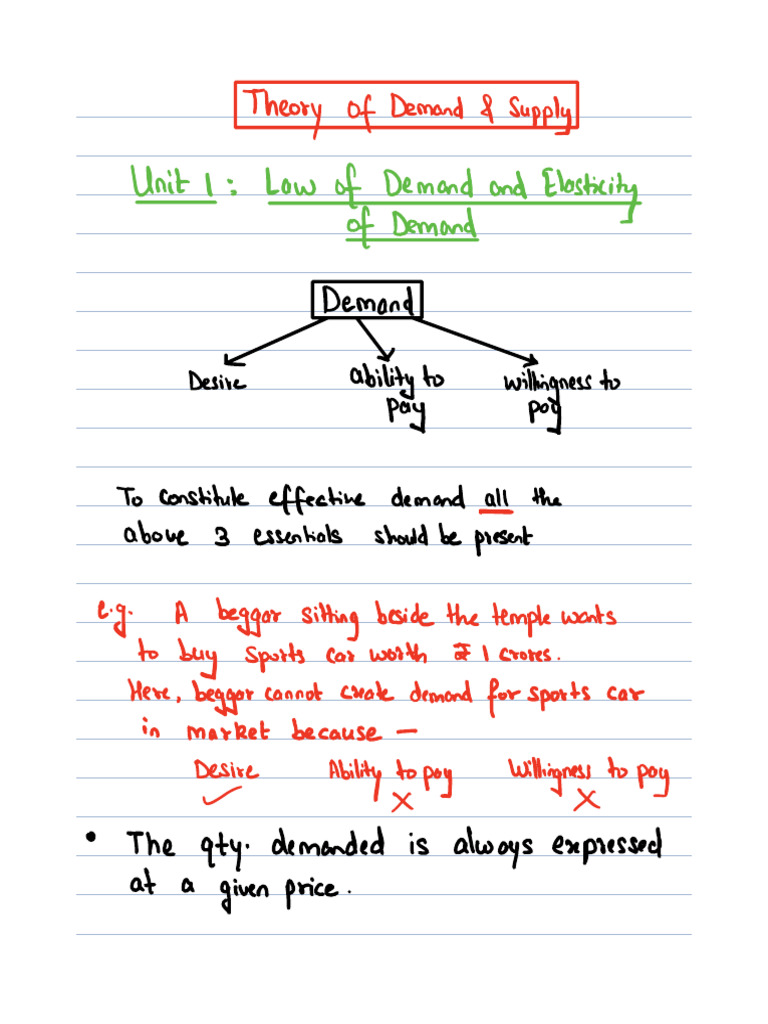Demand Theory and Elasticity Overview | PDF | Demand | Elasticity ...