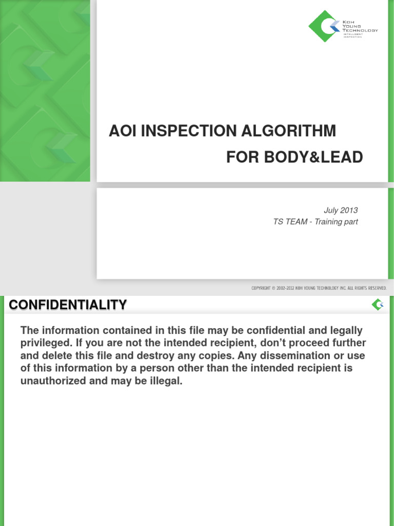 7 - Aoi Inspection Algorithm (Body&lead) | PDF | Length | Optical ...