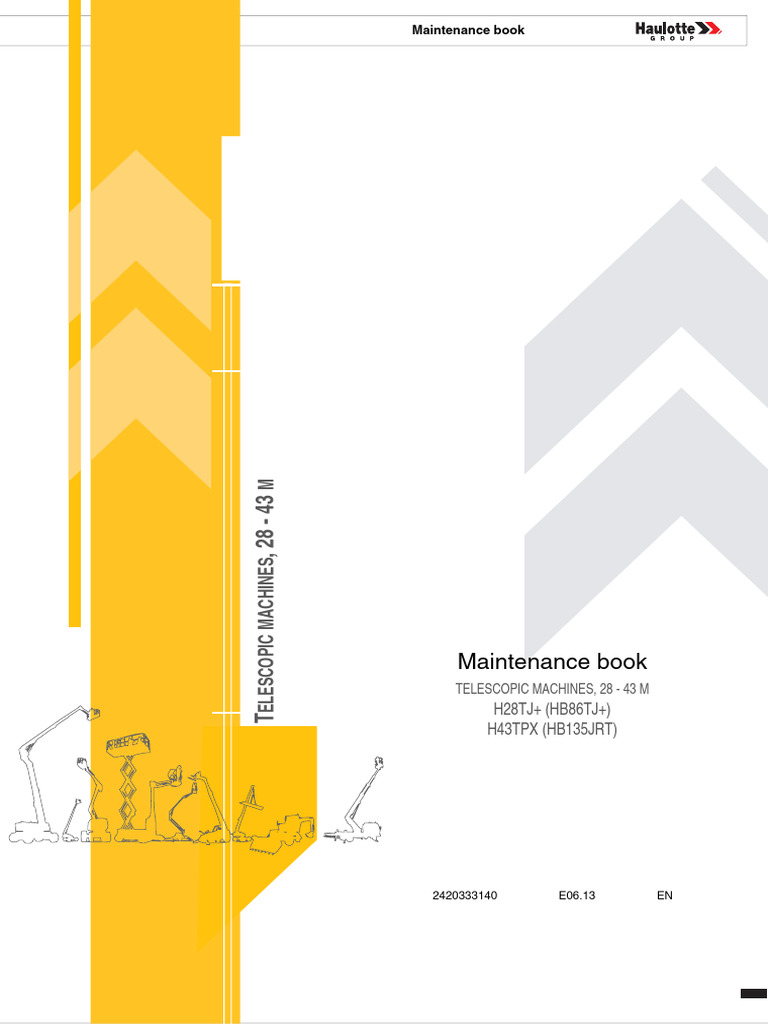 Maintenance Book: H28TJ+ (HB86TJ+) H43TPX (HB135JRT) | PDF | Safety ...