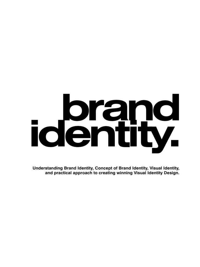 Crafting Effective Brand Identity Design | PDF | Typography | Typefaces
