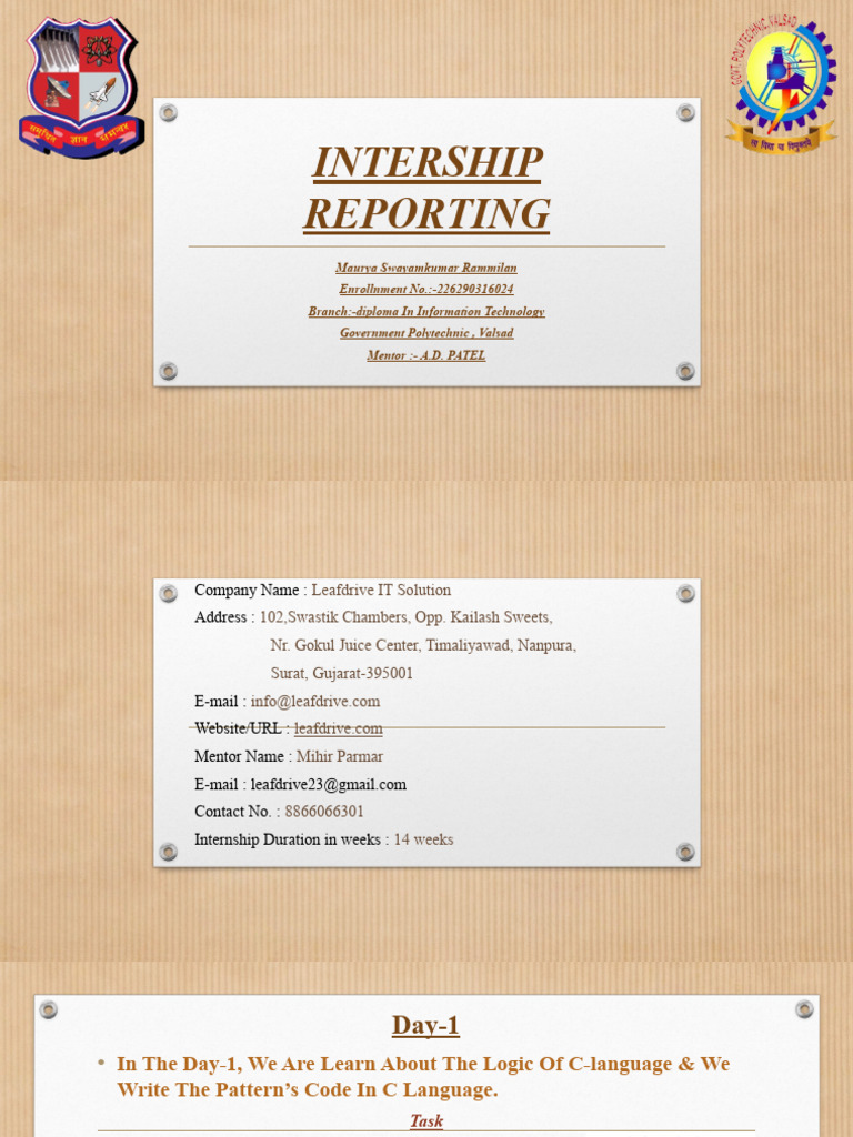 Swayam Internship Report | PDF | Anonymous Function | Control Flow