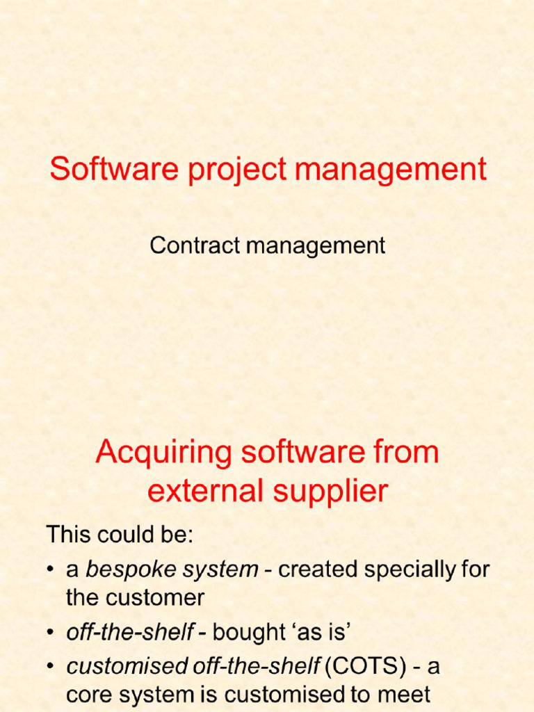Software Project Management Ppt Download | PDF
