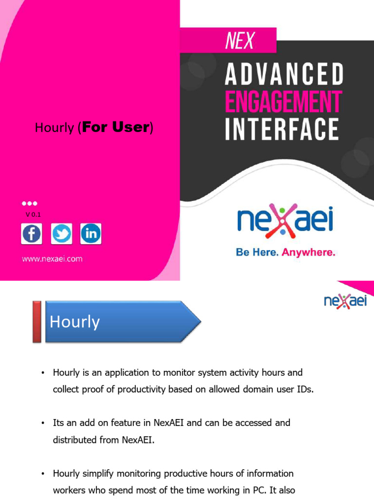 Hourly - Users Manual | PDF | Button (Computing) | Login