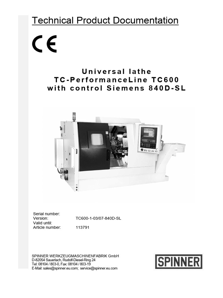 Tc600 Siemens | PDF | Hazards | Numerical Control
