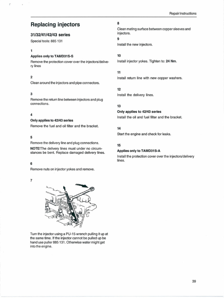 Injector Change Out Instruction | PDF