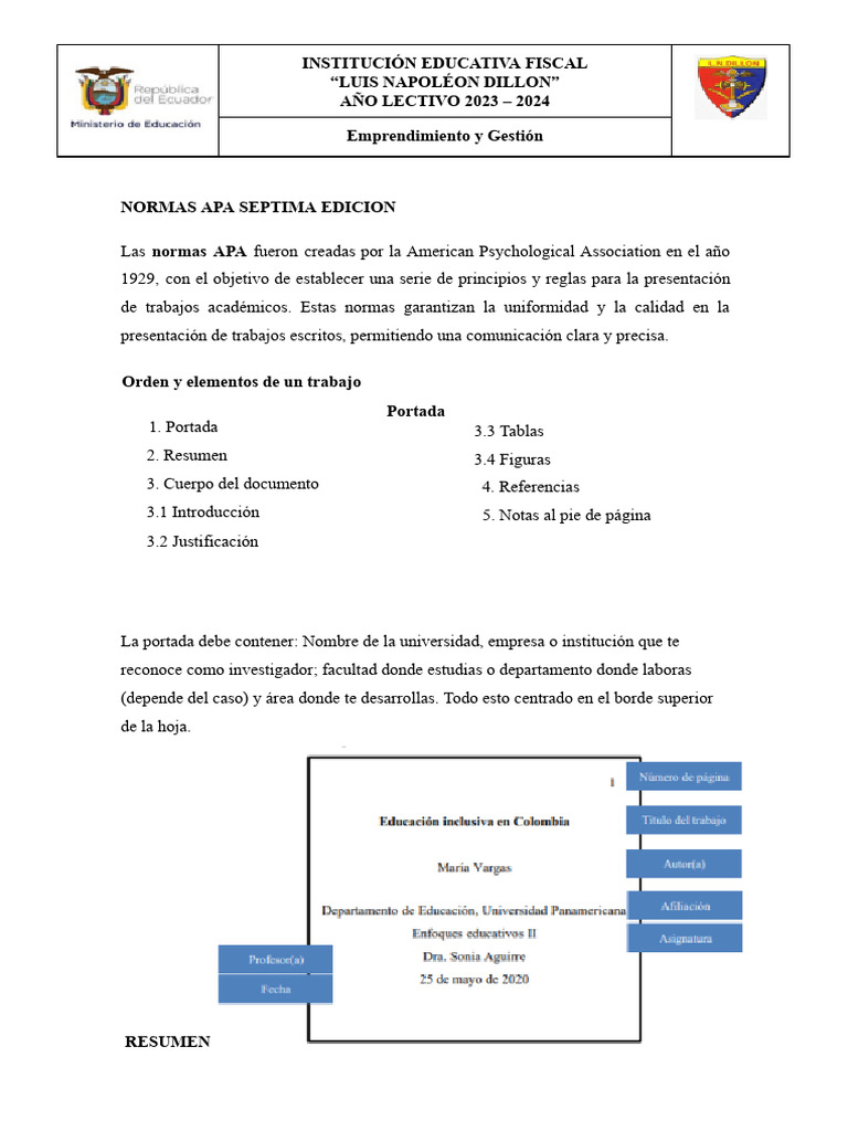 Documento de Normas Apa | PDF | Estilo apa