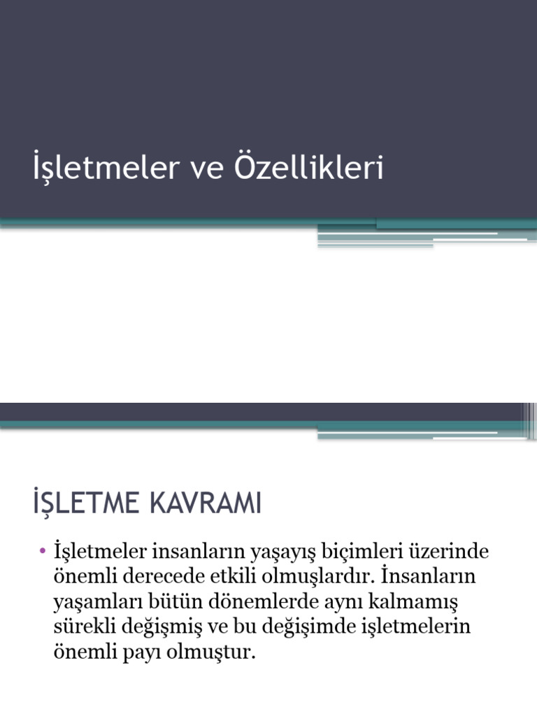 Iå Letme Bilimine Giriå - 1 - 2 Hafta 2 | PDF