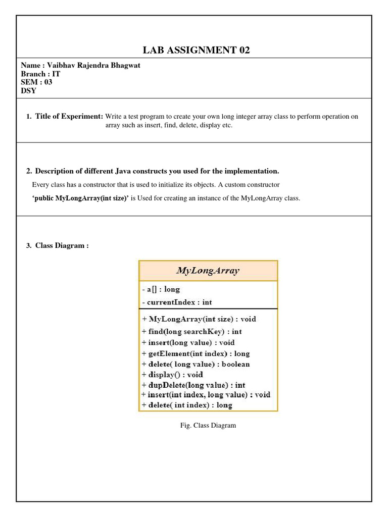 Lab Assignment 02 Pdf Constructor Object Oriented Programming 4320
