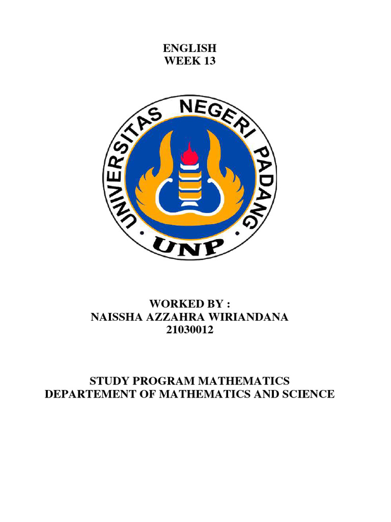 Naissha Azzahra-21030012 - 13Th Week Assignment | PDF Naissha Azzahra-21030012 - 13Th Week Assignment | PDF
