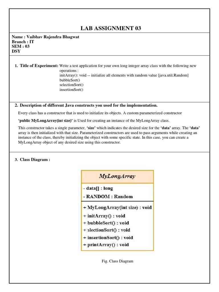 Lab Assignment 03 Pdf Constructor Object Oriented Programming Programming