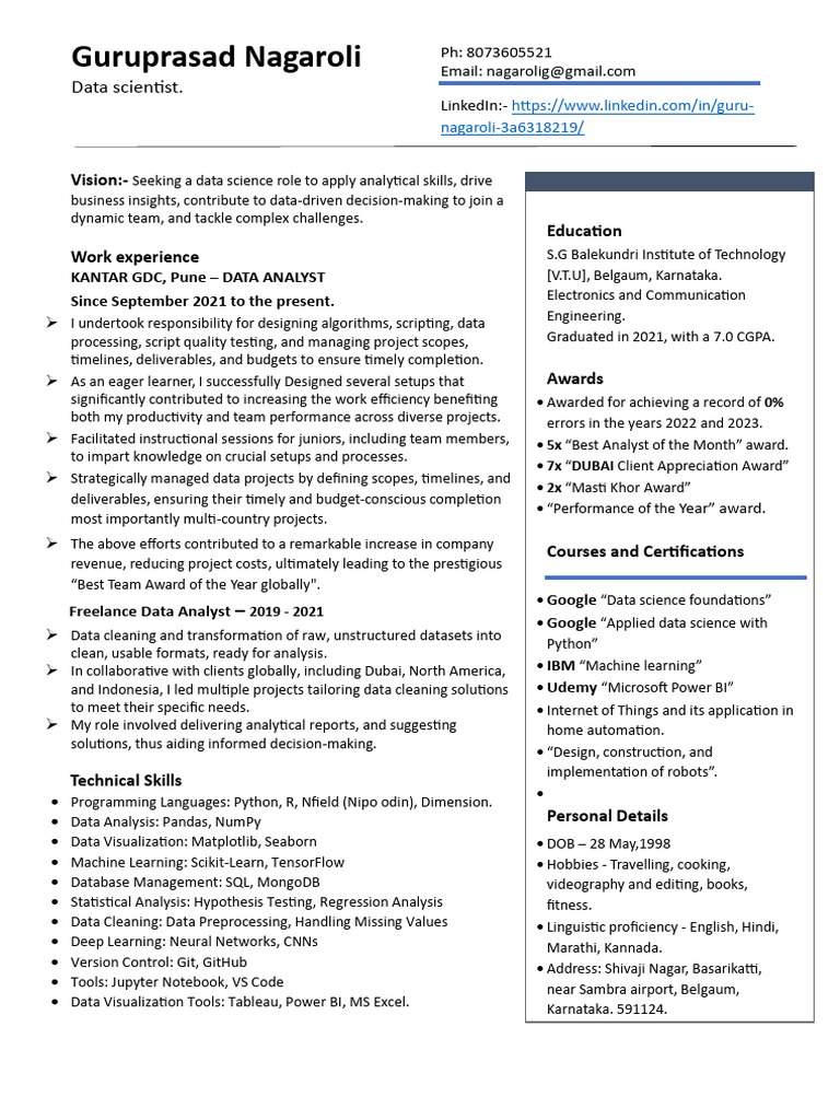 Gurprasad Nagaroli v1 | PDF | Social Media | Popular Culture & Media ...