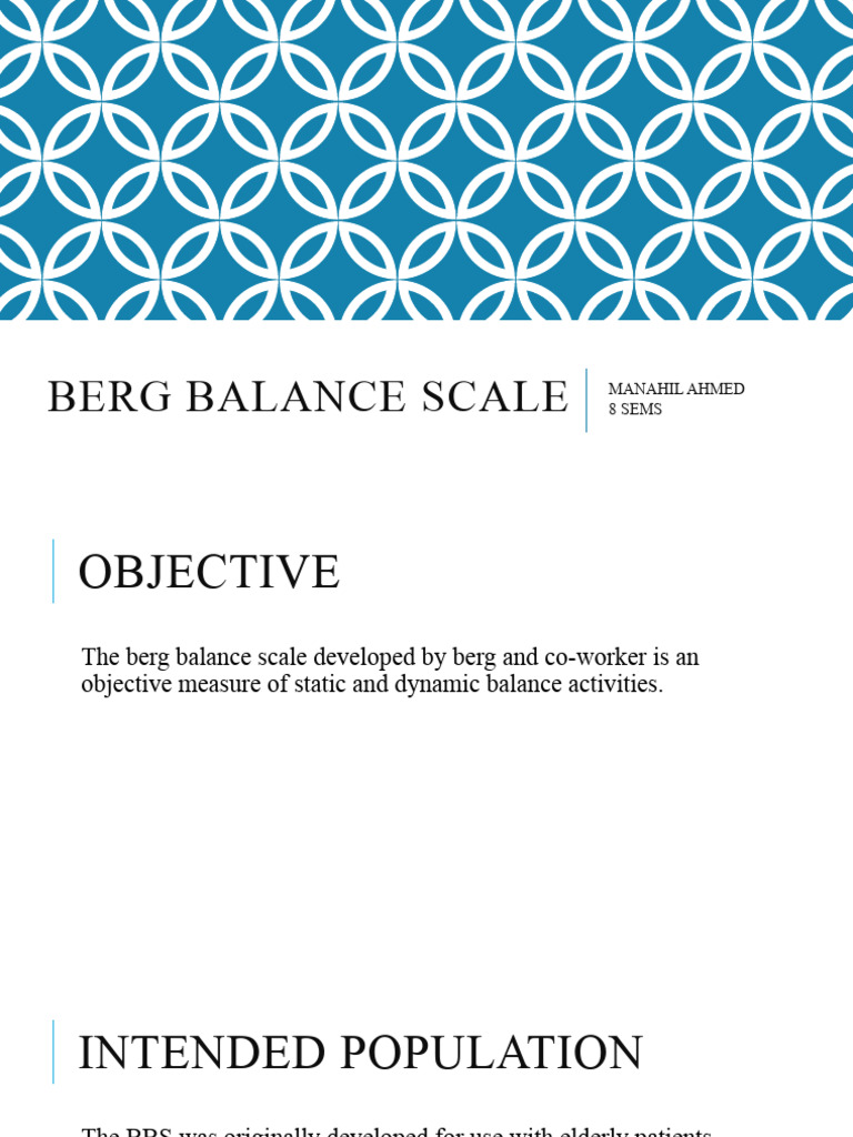35.berg Balance Scale | PDF