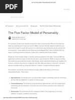 Five Factor Theory Overview | PDF | Extraversion And Introversion ...