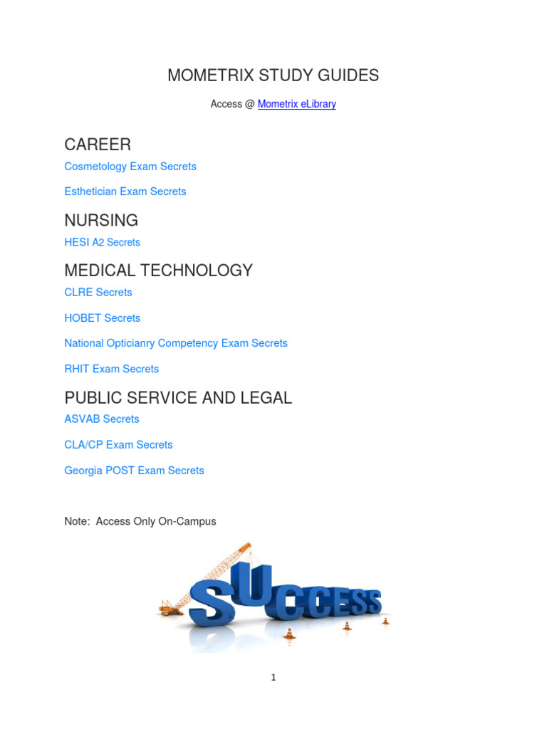 Mometrix Study Guides | PDF