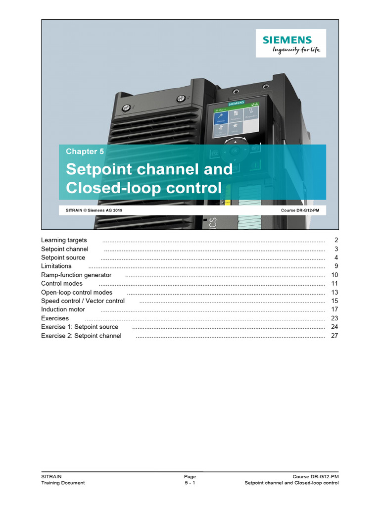 05 Setpoint Channel and Closed-Loop Control en | PDF