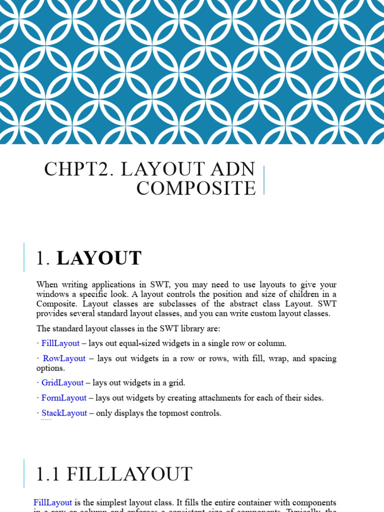 Swt2-Layout Adn Composite | PDF | Class (Computer Programming) | Inheritance (Object Oriented ...