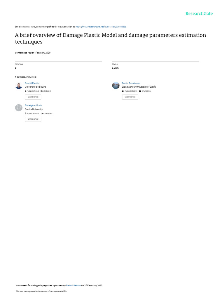 Concrete Damage Plasticity Model | PDF | Strength Of Materials | Stress ...