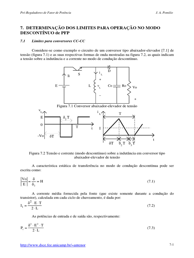 Determinação Dos Limites para Operação No Modo Descontínuo de PFP | PDF ...