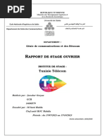 Rapport de Stage Tunisie Telecom | PDF | Html | Télécommunications