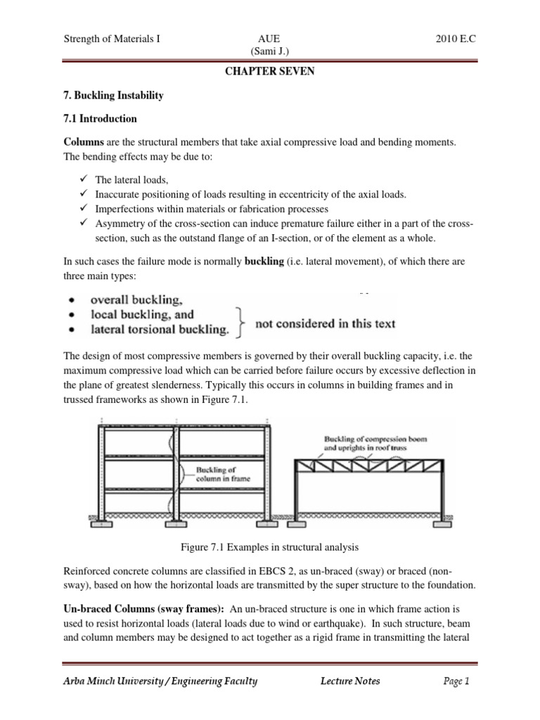 Chapter 7 | PDF | Buckling | Bending